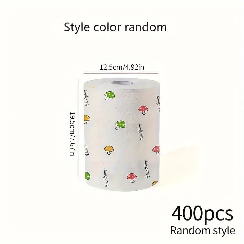 1 Roll (400 Sheets), Lazy Rag, Disposable Kitchen Tissue, Washable Wet ...