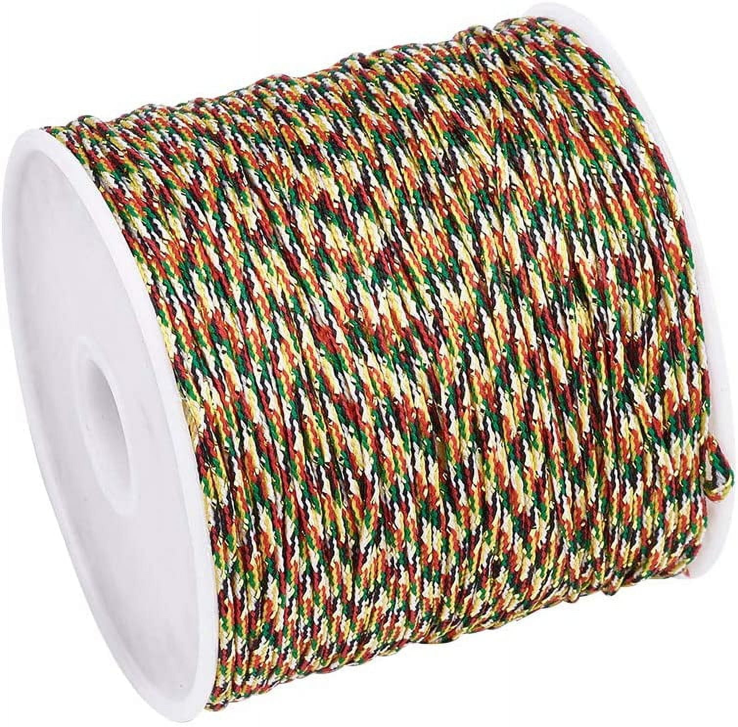 1 Roll 49 Yards Nylon Jewelry Thread Cord 0.8mm Shiny Silky Rattail ...