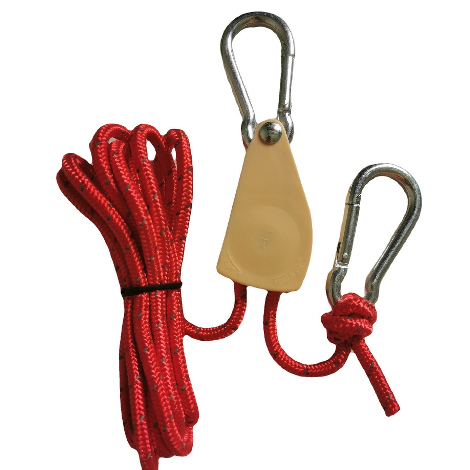 1 Roll 4m Tent Ropes Adjustable Windproof Strong Toughness Reflective ...