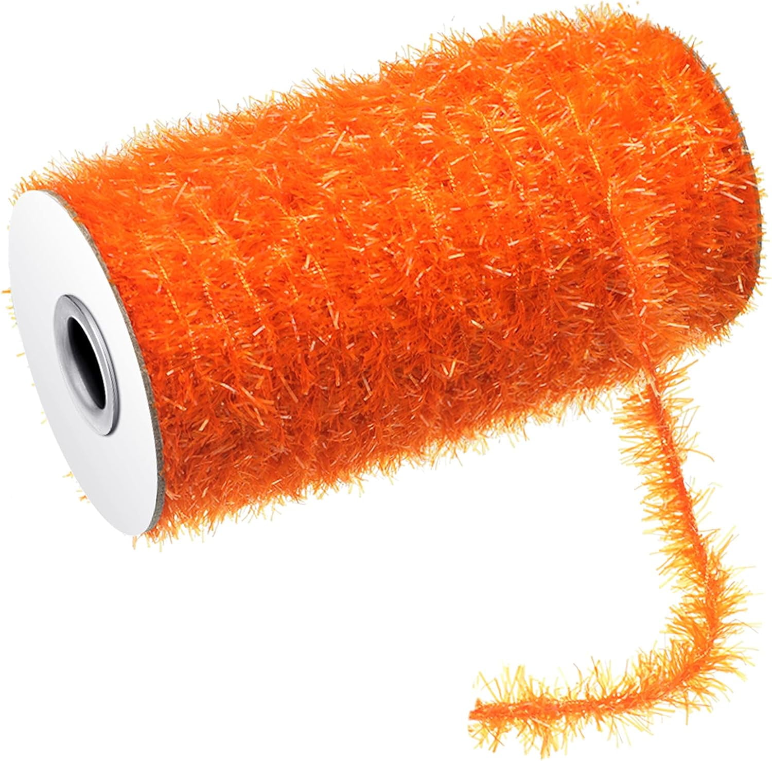 1 Roll 50 Yards Christmas Tinsel Garland Thin Glitter Tinsel Metallic ...