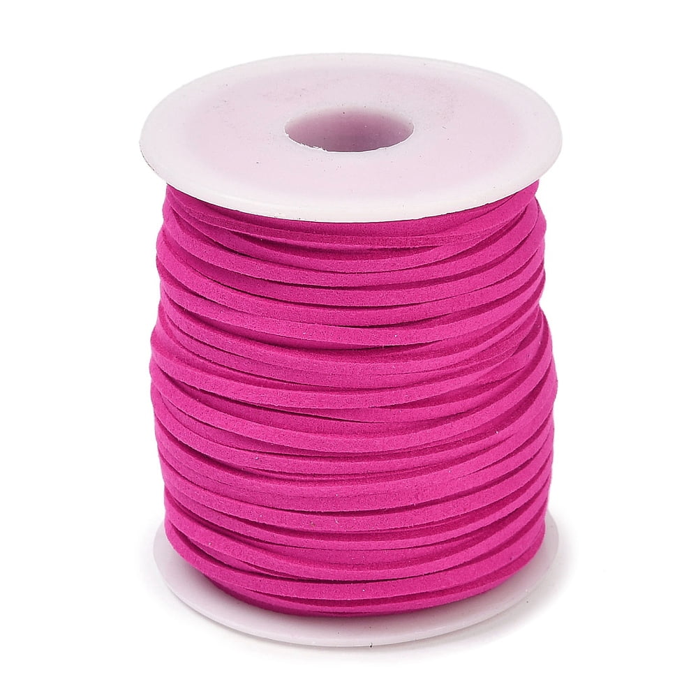 1 Roll 50 Yards Suede Cord Suede Lace for Jewelry Making Camellia 2.5mm ...