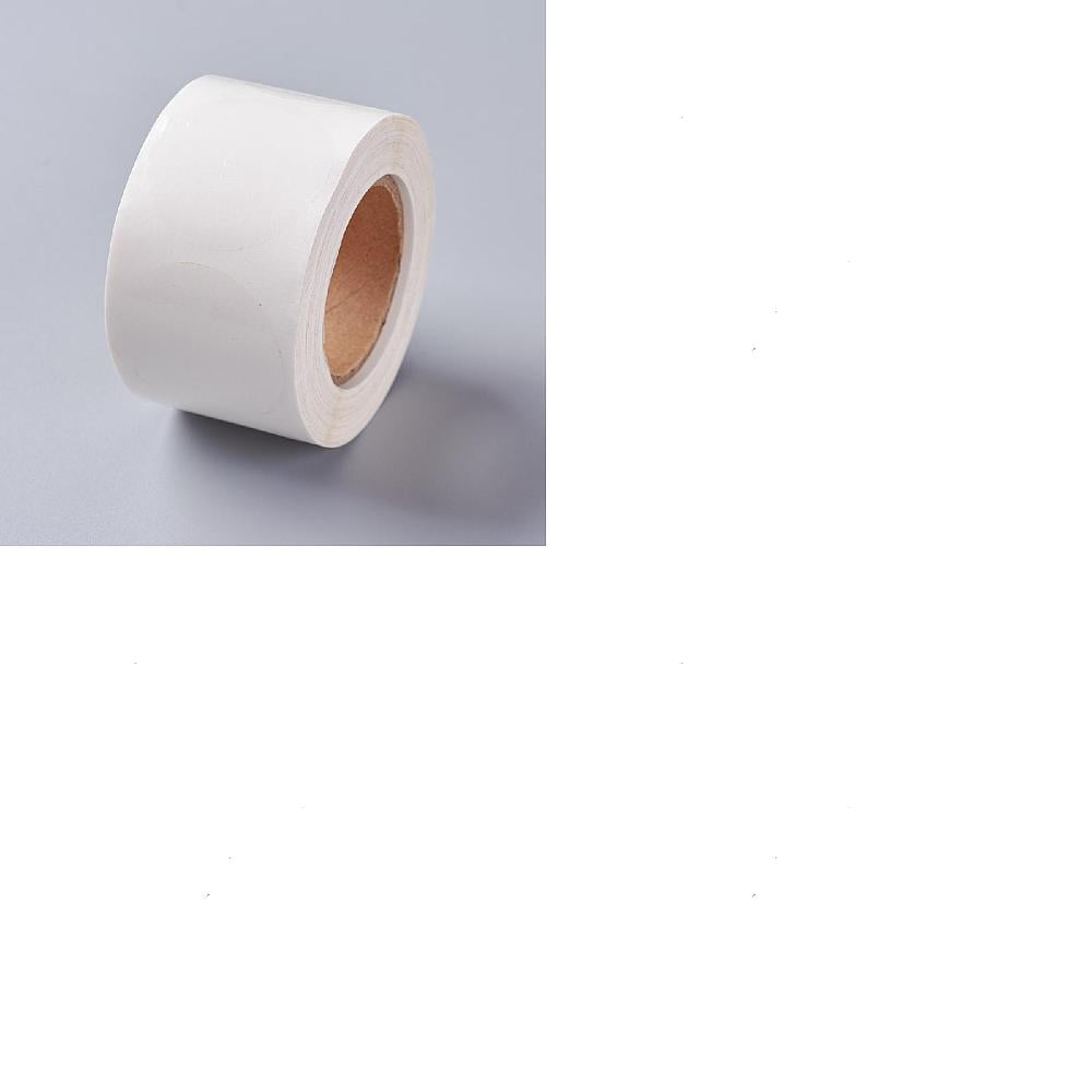 1 Roll 500Pcs Kraft Paper Gift Price Tag Transparent Sealing Stickers ...