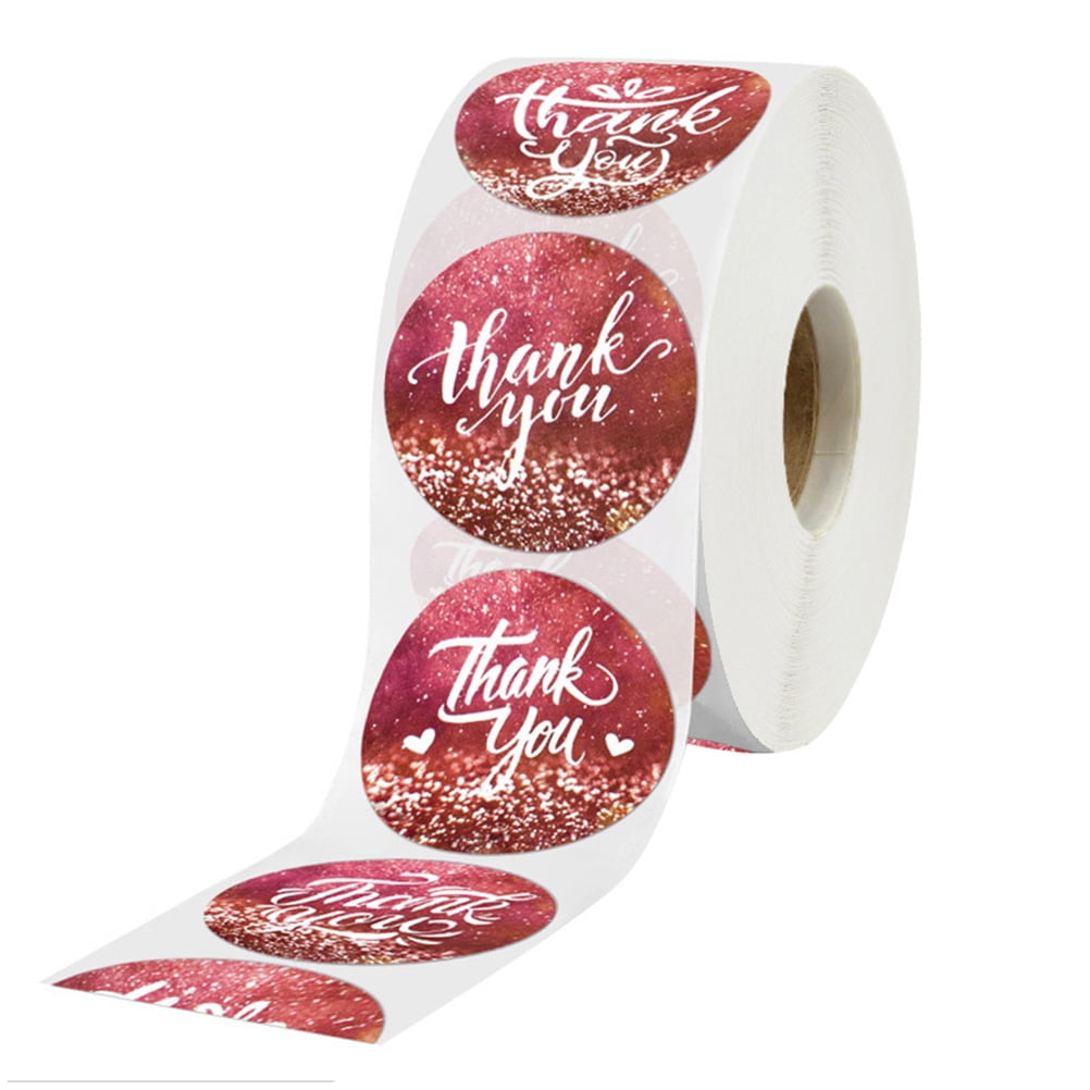 1 Roll/500pcs Thank You Adhesive Labels Stickers Gift Decals for ...