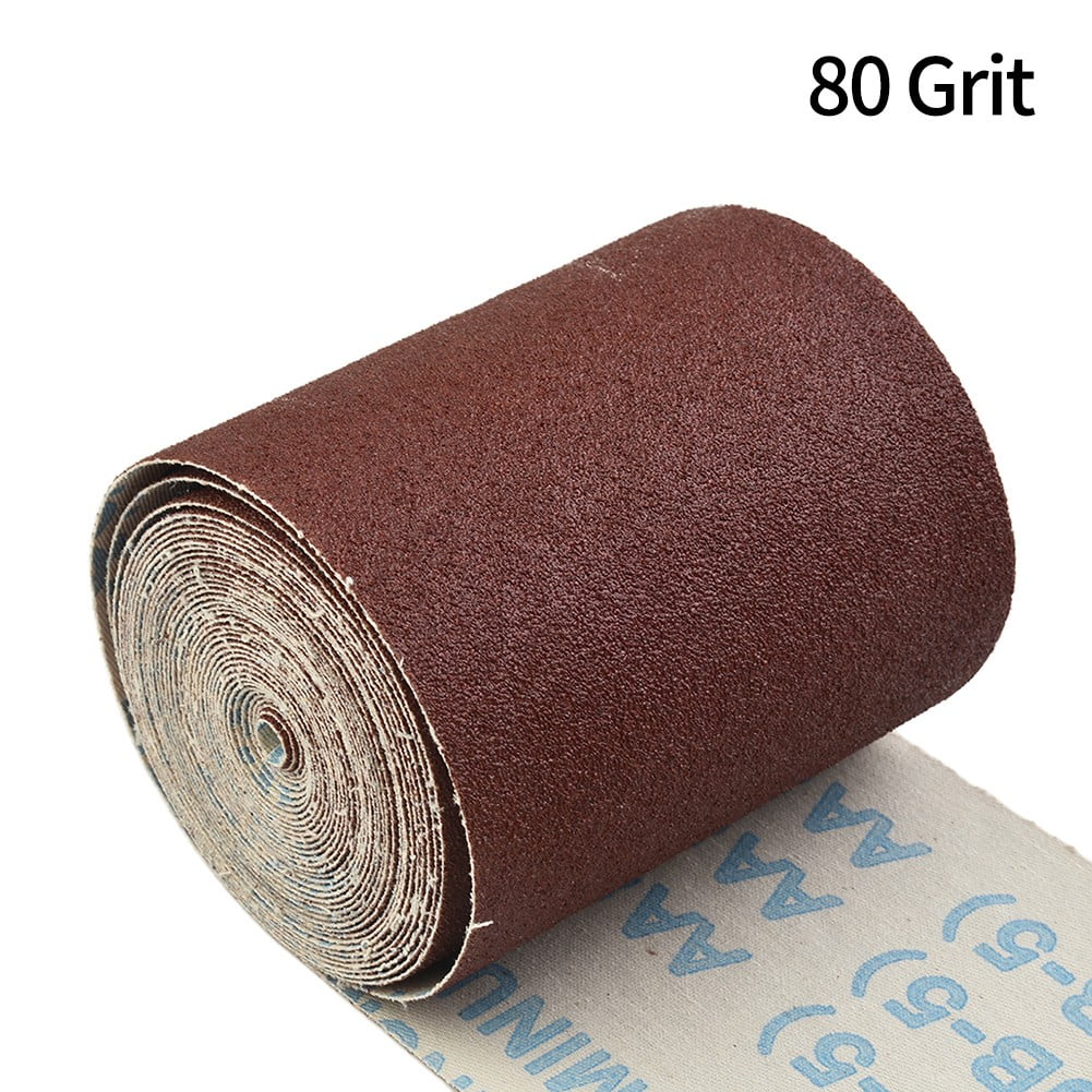 1 Roll 5M Abrasive Cloth Emery Cloth Roll Polishing Sandpaper for Grinding Tools 80/120/180/240 ...