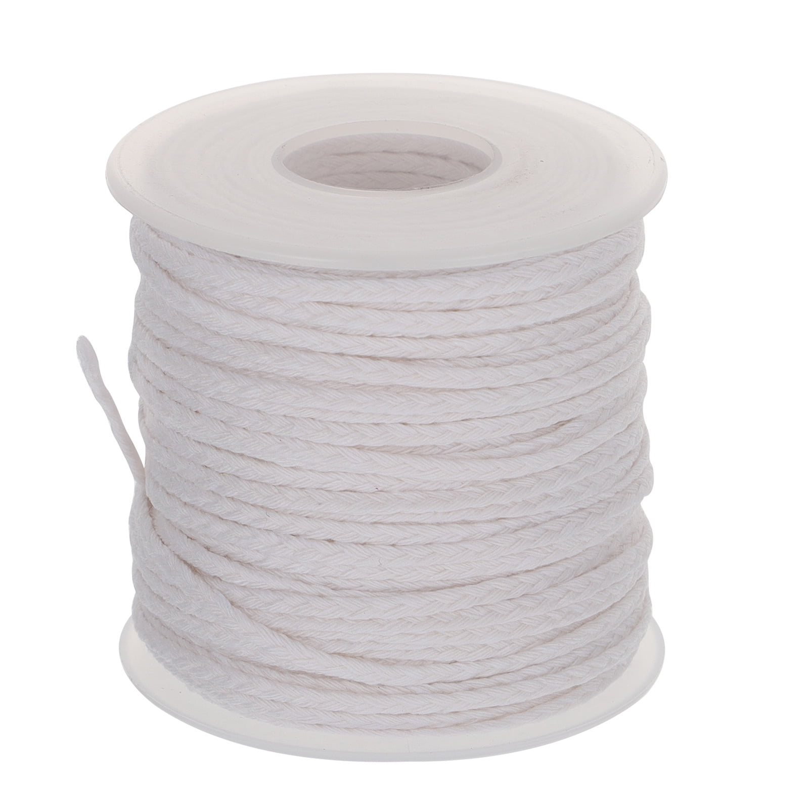 1 Roll 61M Cotton DIY Natural Candle Braided Wicks Twine String Spools ...