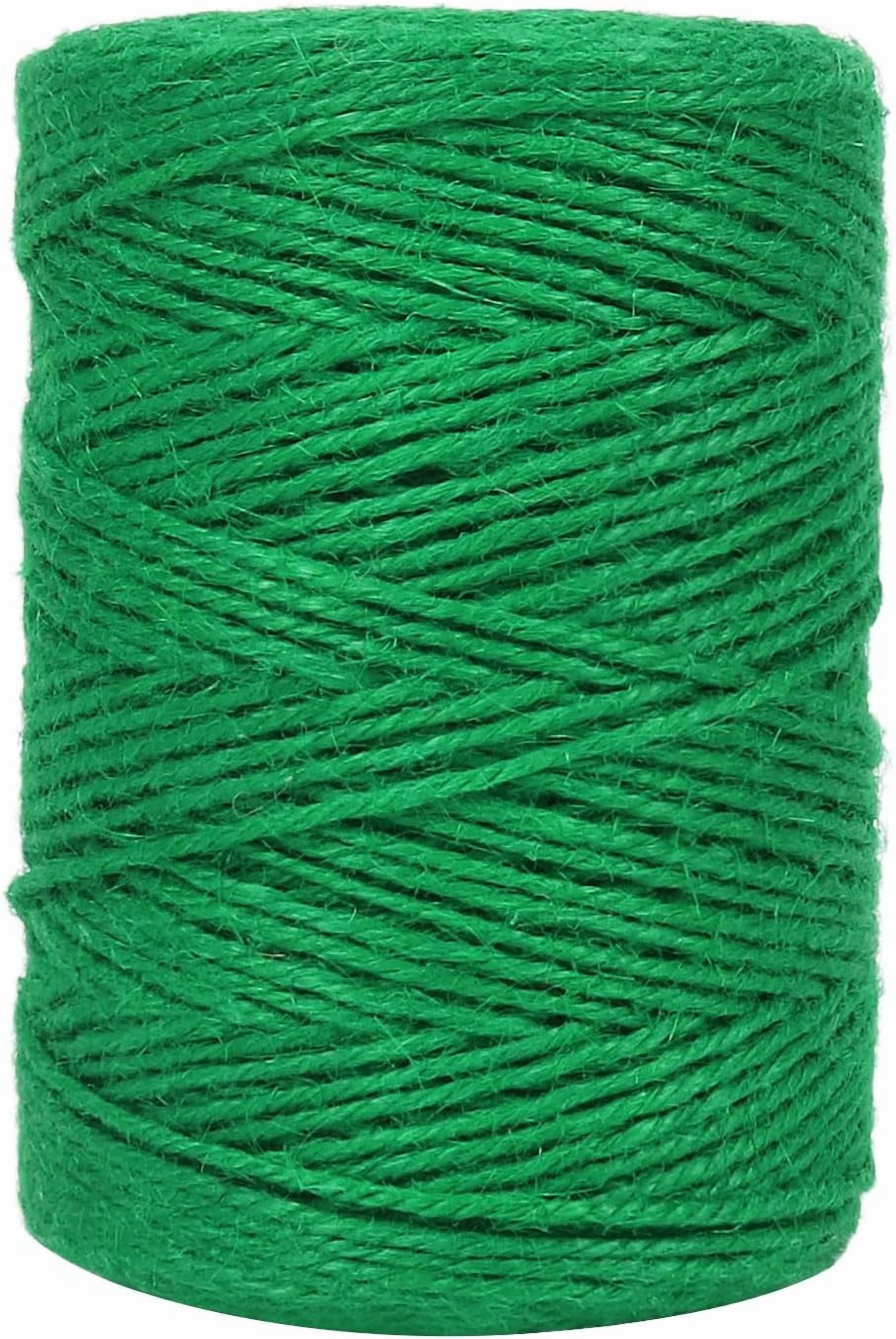 1 Roll 656 Feet Garden Twine 2mm Green Jute Plant Ties Climbing Plants ...