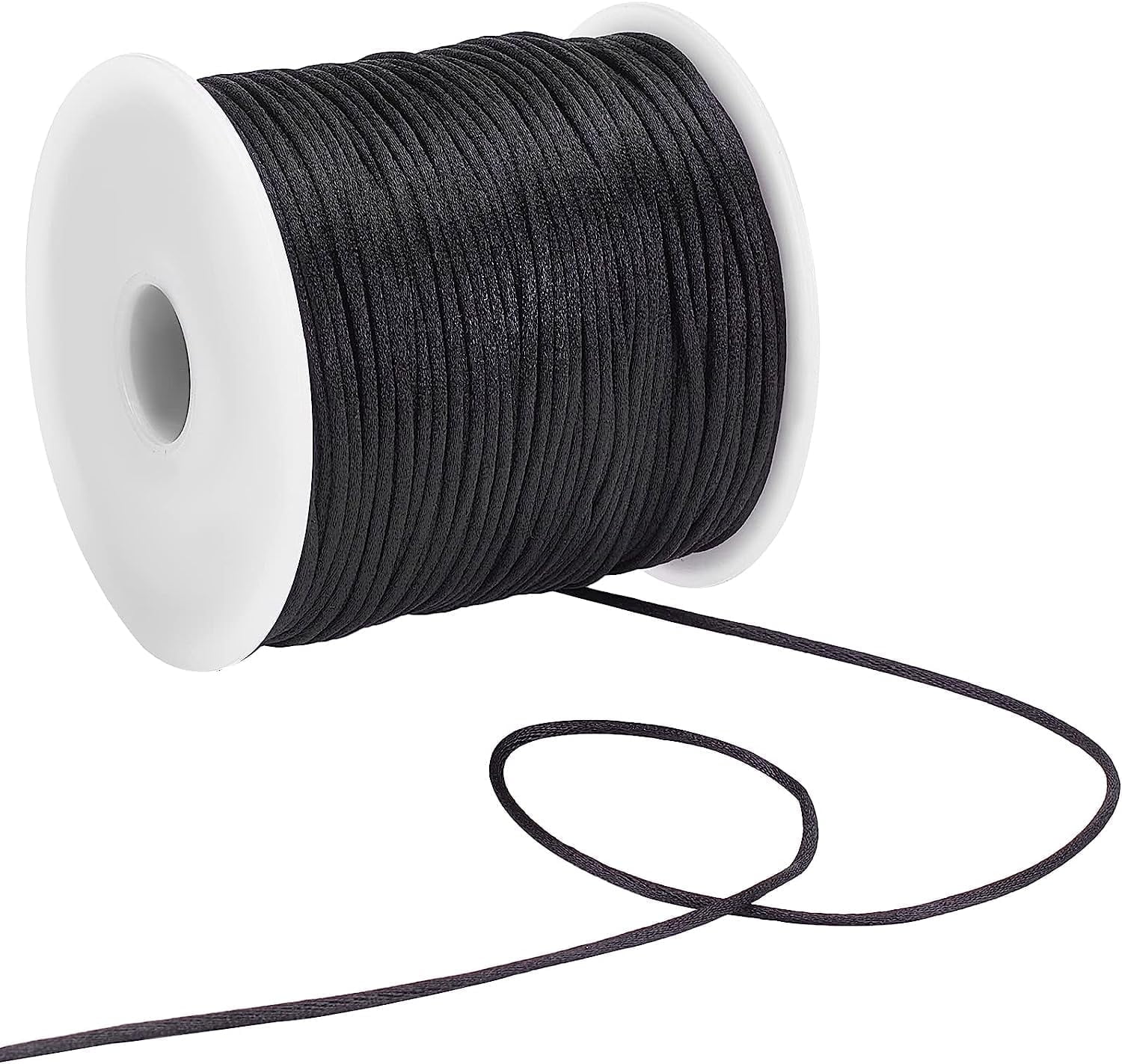 1 Roll 70m Satin Rattail Cord 1mm Silk Trim Cord Beading String Nylon ...
