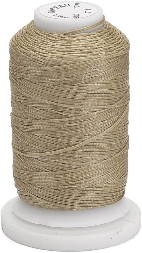 1 Roll 76.55 Yards(70m) 1mm Waxed Polyester Cord Flat Stringing Materials for DIY Bracelets ...