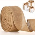 1 Roll of 78.74 Inch Natural Jute Strap-Width 0.79 to 2.36 Inch, Light ...