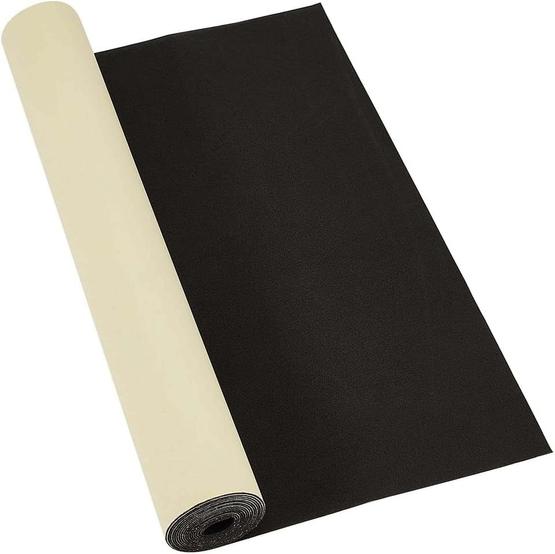 1 Roll 78.7x15.7 Inch Black Self Adhesive EVA Foam Roll 1mm Thick ...
