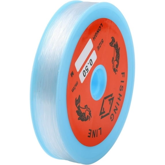 1 Roll 98.42 Yards(90m) 0.5mm Transparent Fishing Thread Bead Thread ...