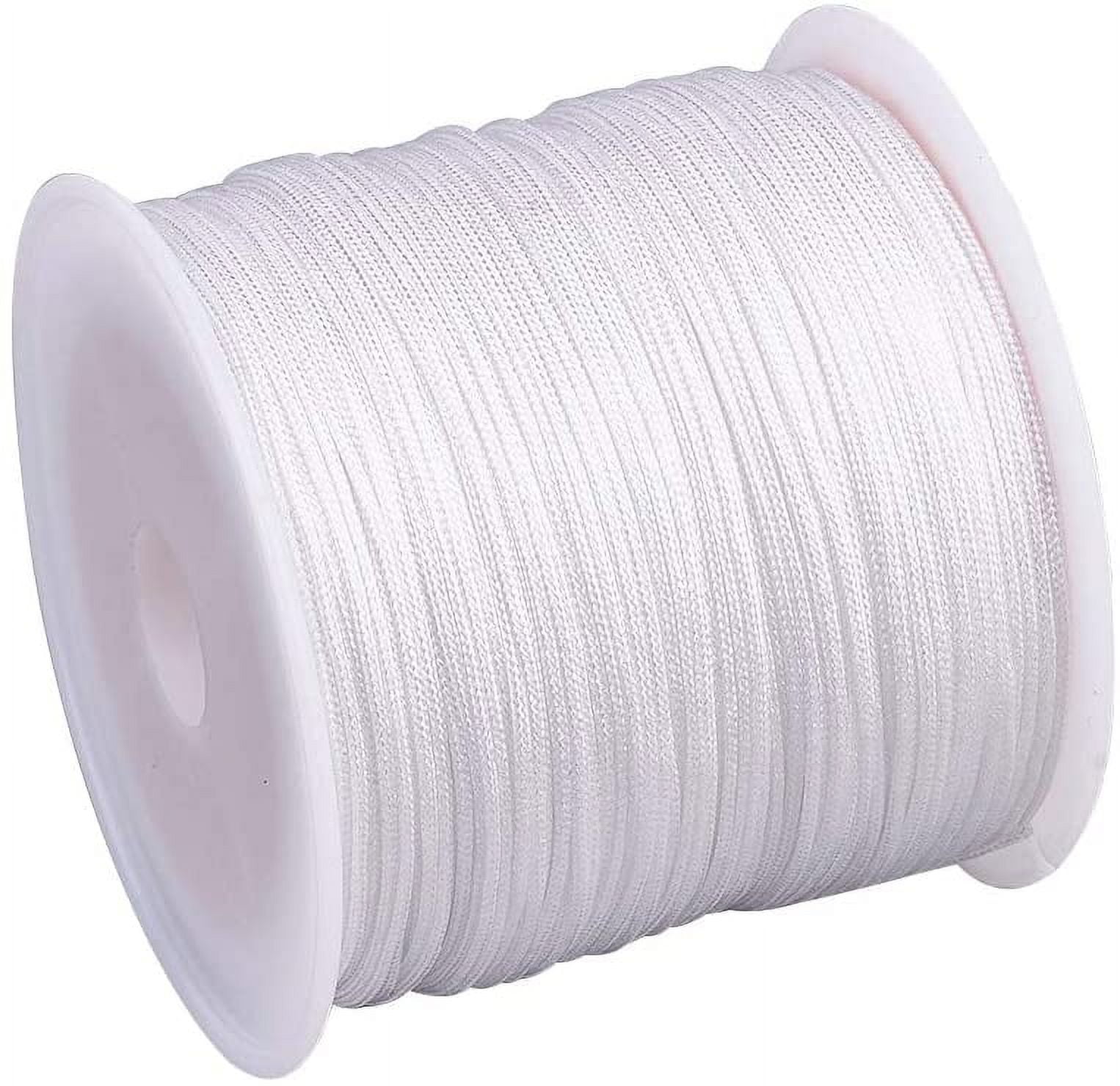 1 Roll About 49 Yards Nylon Jewelry Thread Cord 0.8mm Shiny Silky ...