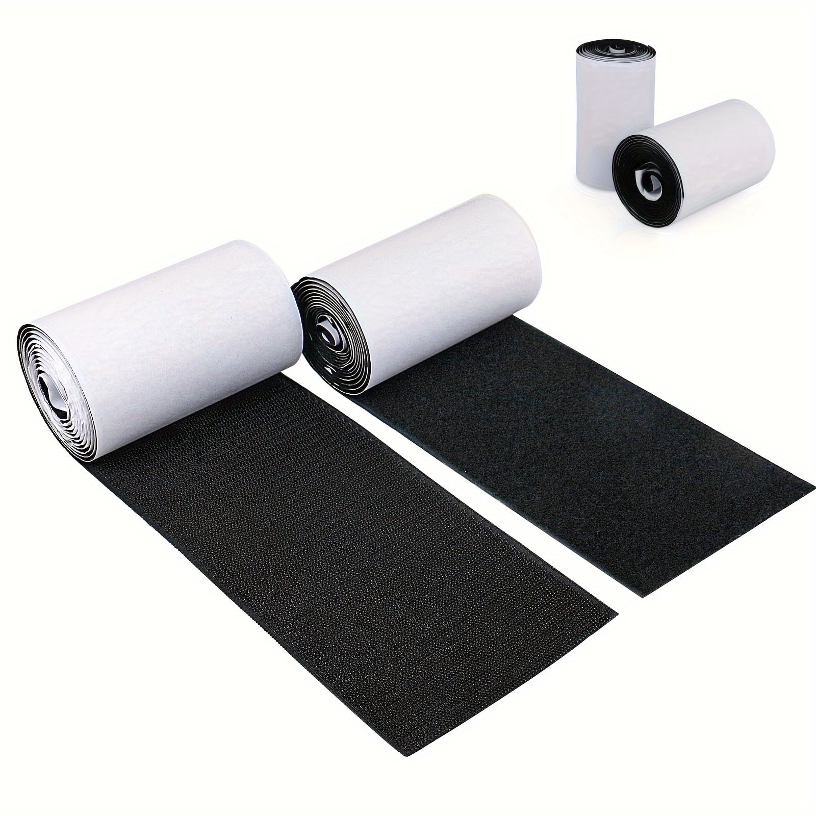 1 Roll BOMEI PACK Heavy Duty Polyester Fiber Hook and Loop Tape Strips ...