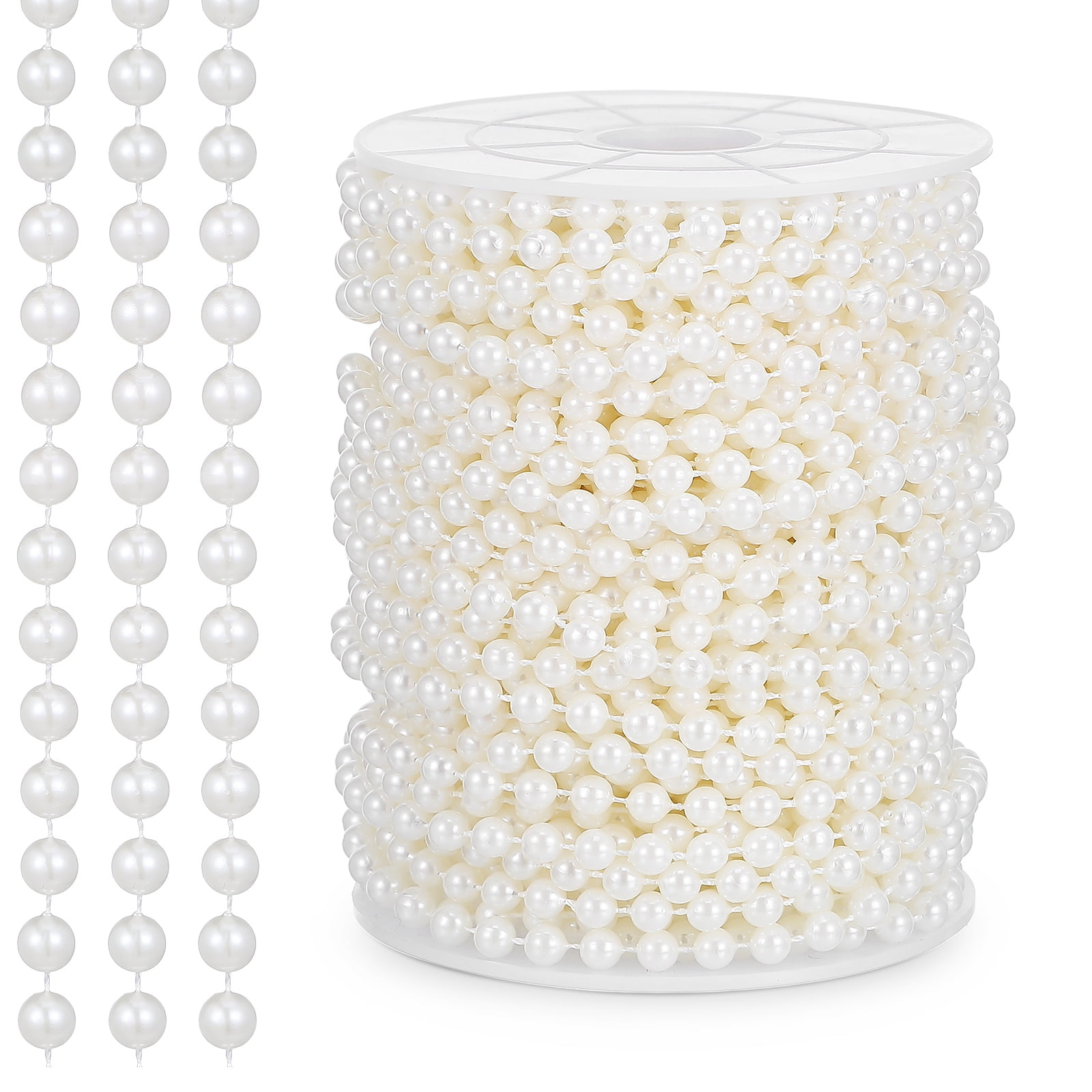 1 Roll Beaded String Artificial Pearl String Fake Pearl Chain Craft ...