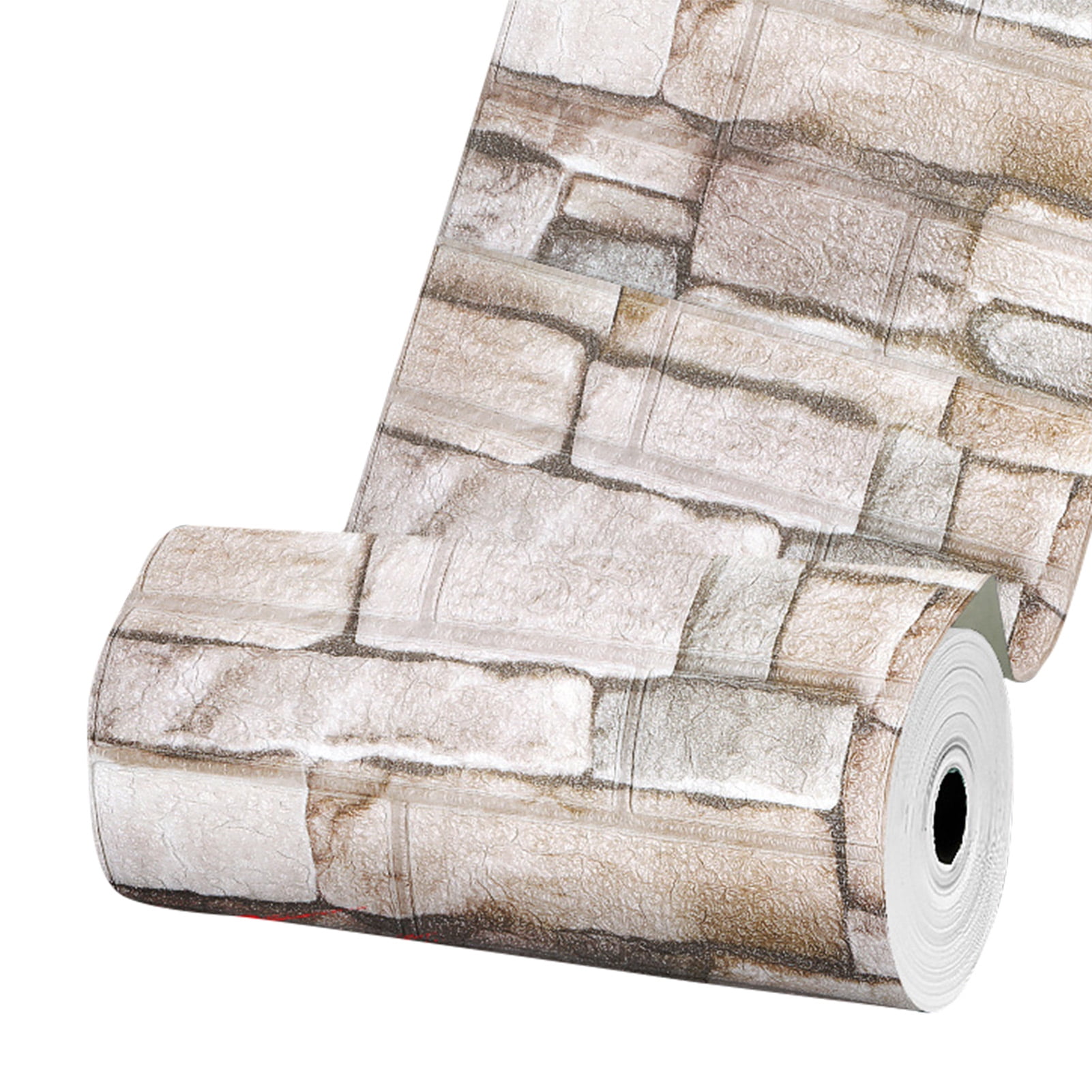 1 Roll Brick Pattern Wallpaper Self Adhesive Vintage Wall Sticker Easy ...