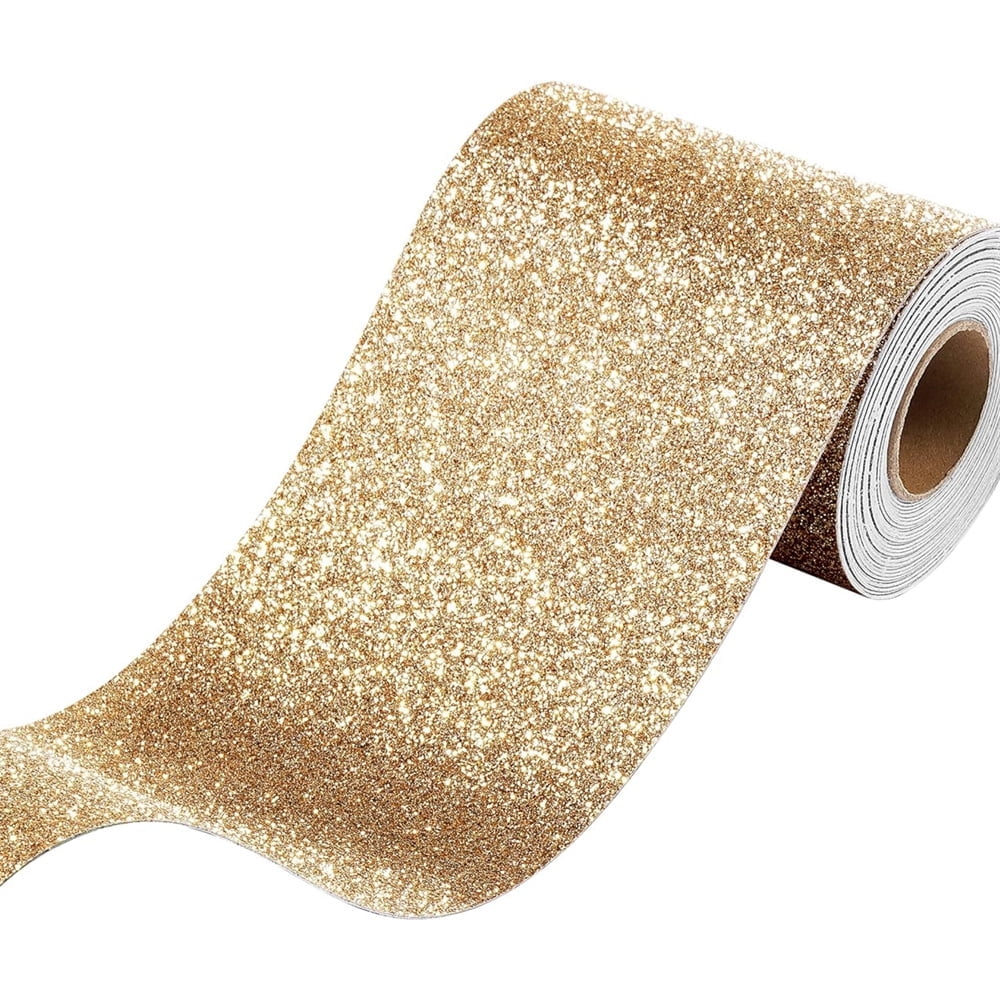 1 Roll Bulletin Board Decorative Border,Self Adhesive Wall Border,Gold ...