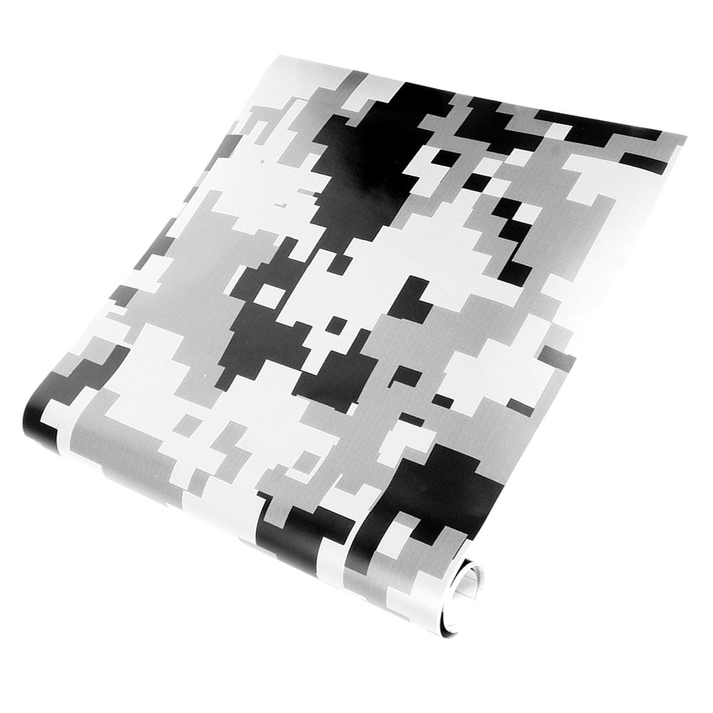 1 Roll Camo Print Car Vinyl Wrap Self Adhesive Camouflage Vehicle Film ...