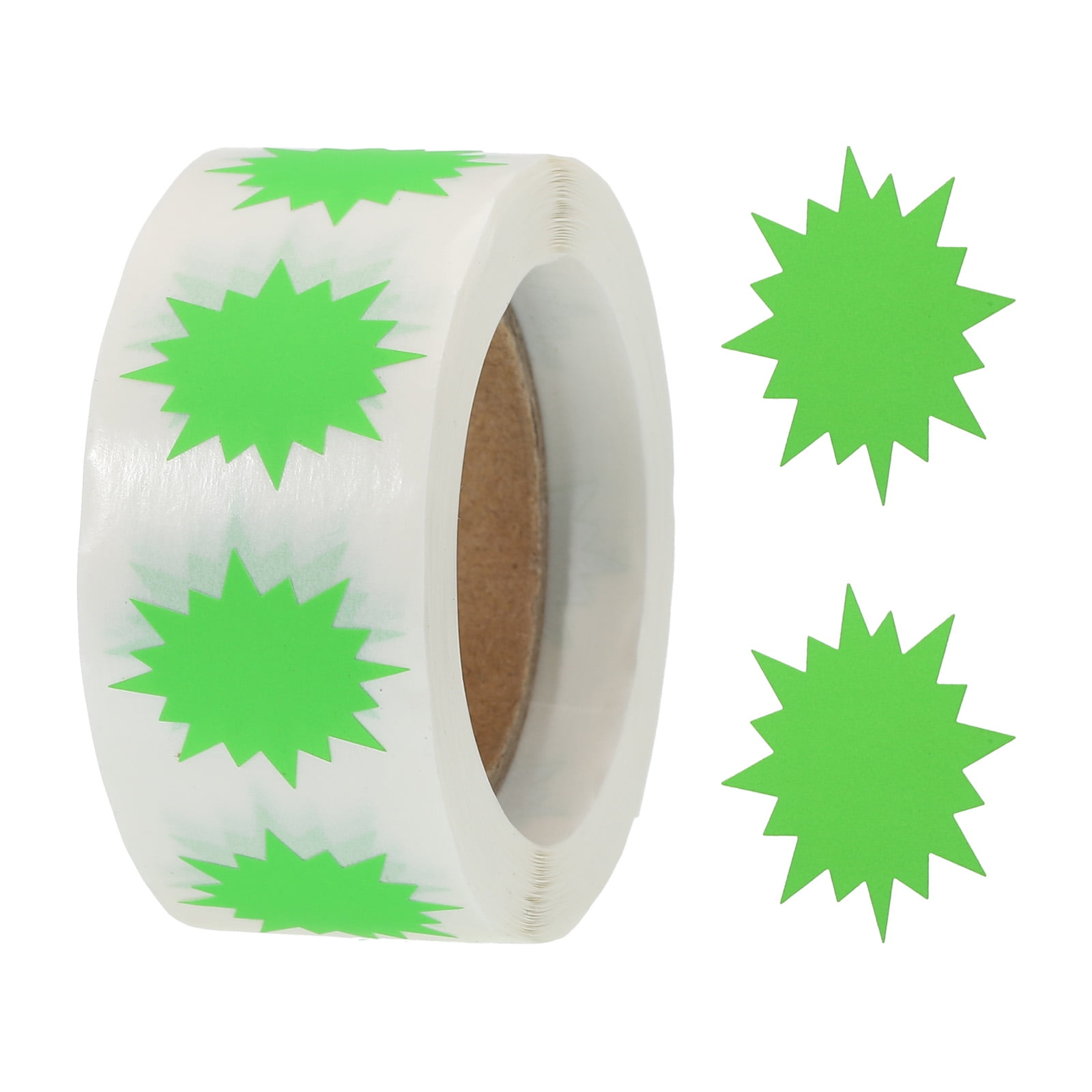 1 Roll Color Coding Burst Labels Fluorescent Green 1 Inch Adhesive Dots ...