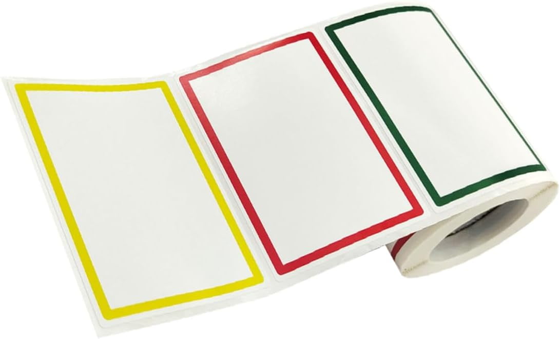 1 Roll Color Label Stickers Cartoon Stickers Color Stickers Tags for ...