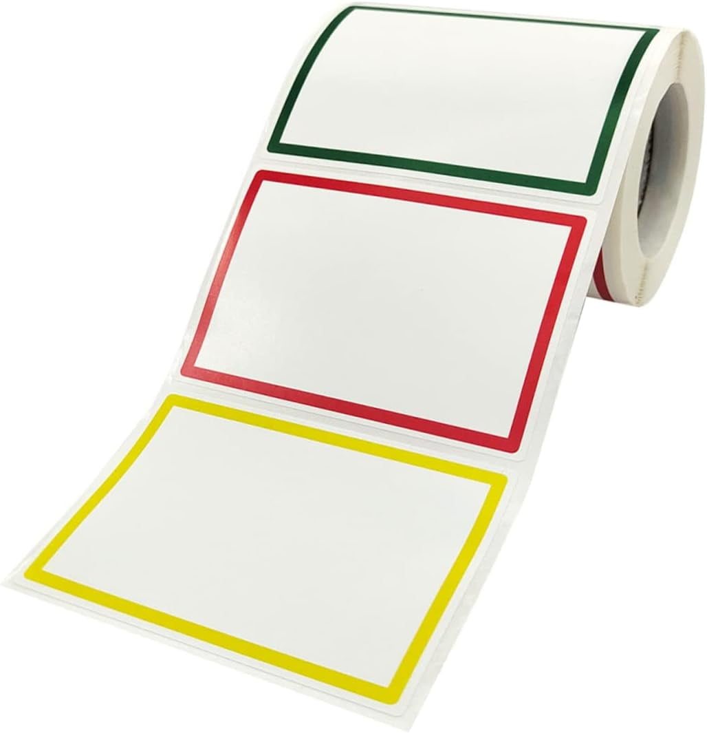 Blank Baking Stickers 1 Roll Adhesive DIY Name Labels Stickers Blank ...