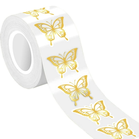 1 Roll Colorful Butterfly Stickers, Safe PVC Decals for Teachers ...