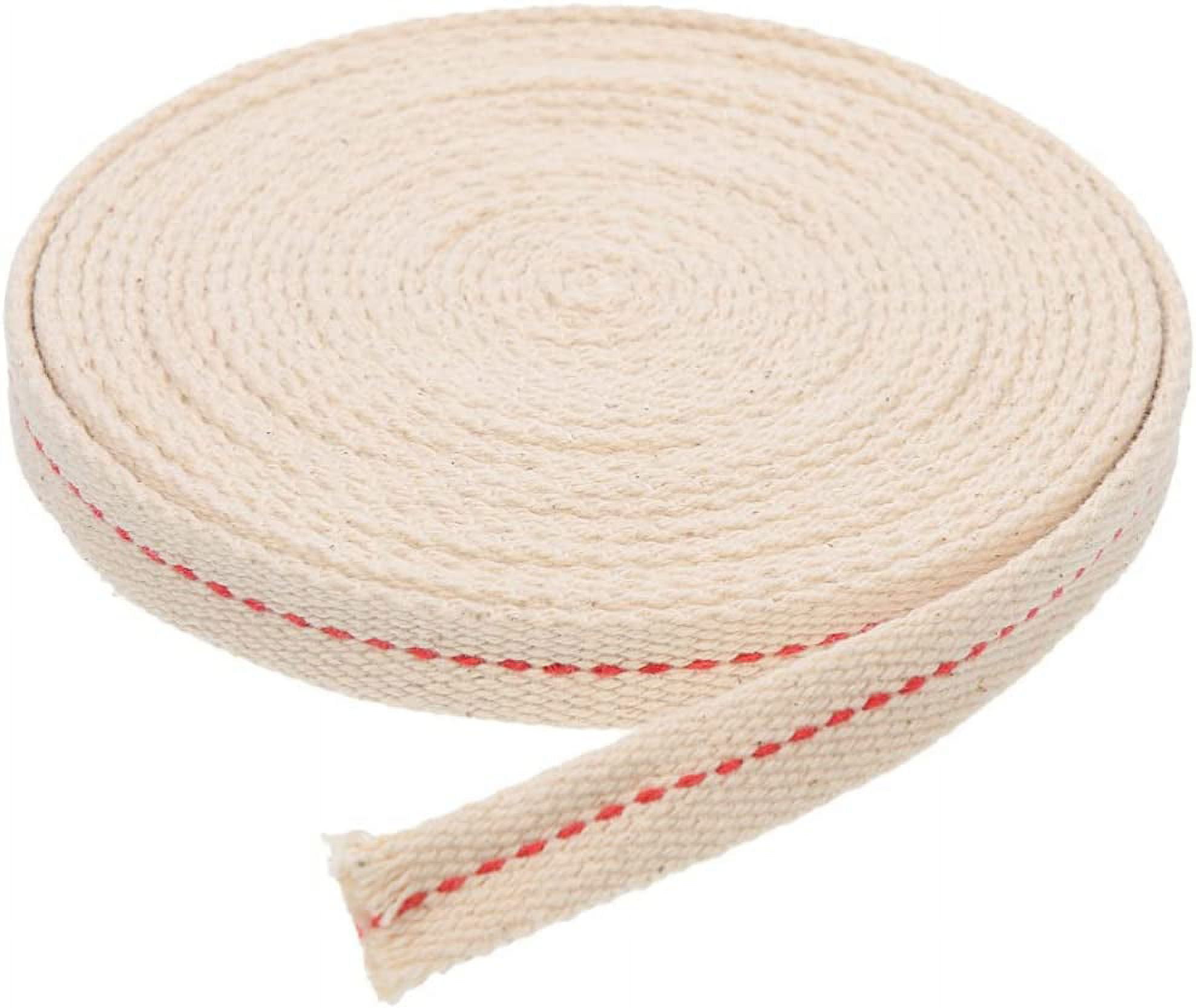 1 Roll Cotton Oil Lamp Wick with Red Stitch Replaceable Oil Lanterns ...