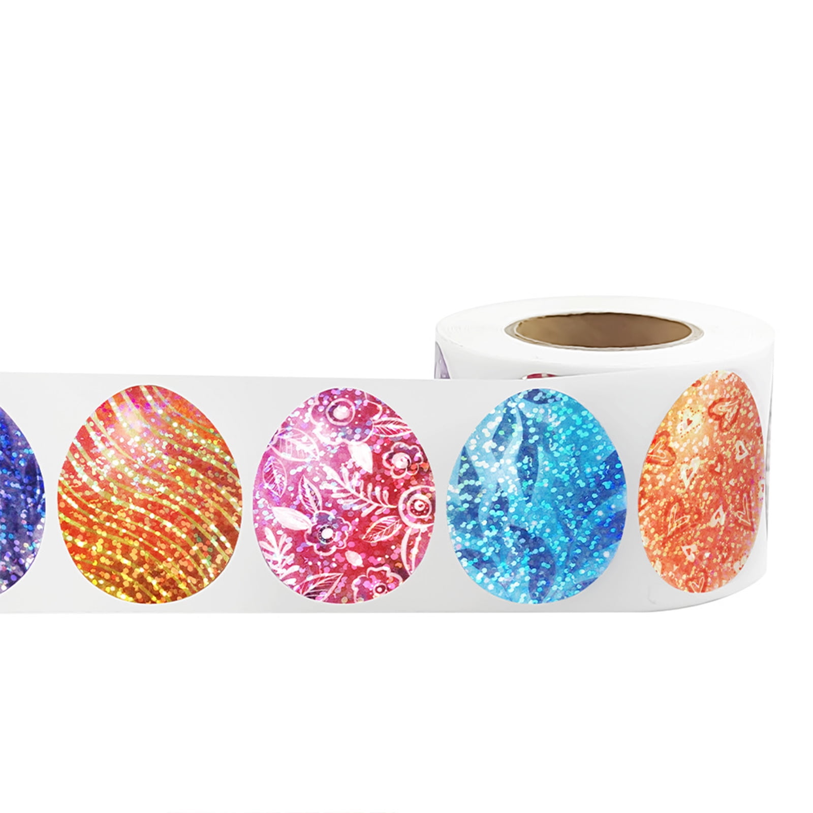 1 Roll Easters Eggs Sticker for Decorating, Envelopes Card, Scrapbooks ...