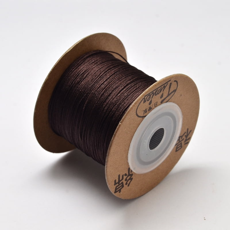 1 Roll Eco-Friendly Dyed Nylon Threads String Threads Cords Coffee 0 ...