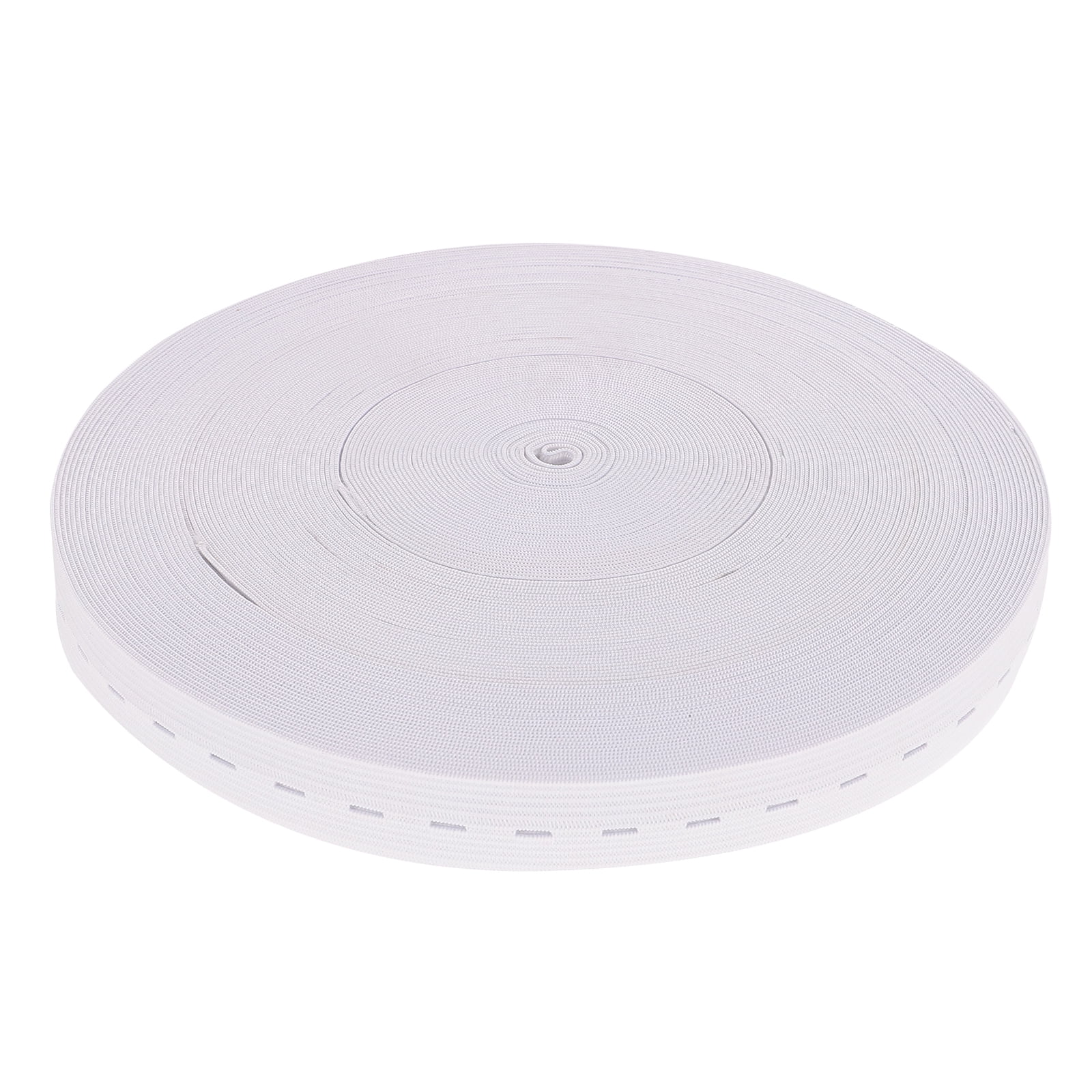 OUNONA White Polyester Elastic Band for Sewing, Adjustable Stretch ...