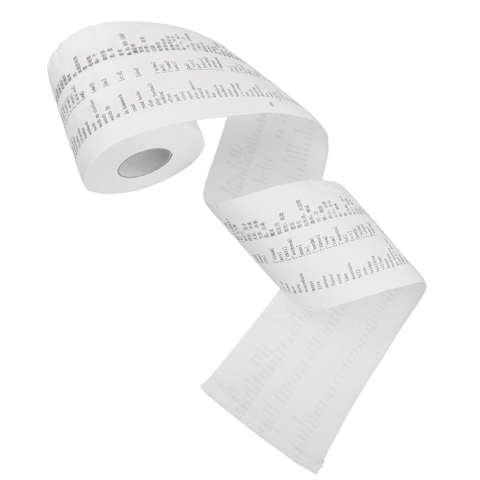 1 Roll English Word Toilet Paper For Elementary Students Bathroom ...