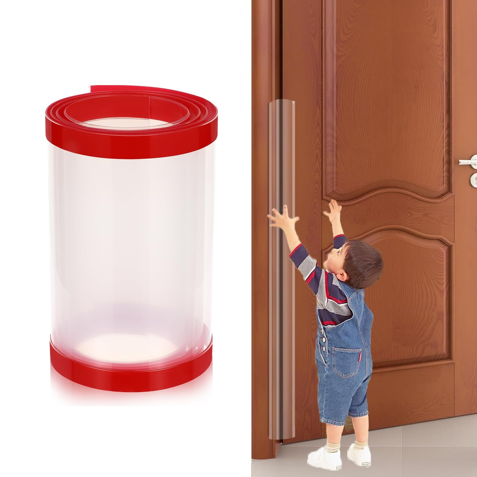 1 Roll Finger Pinch Door Guard, 6.69" x 47.24" Child Door Protector ...