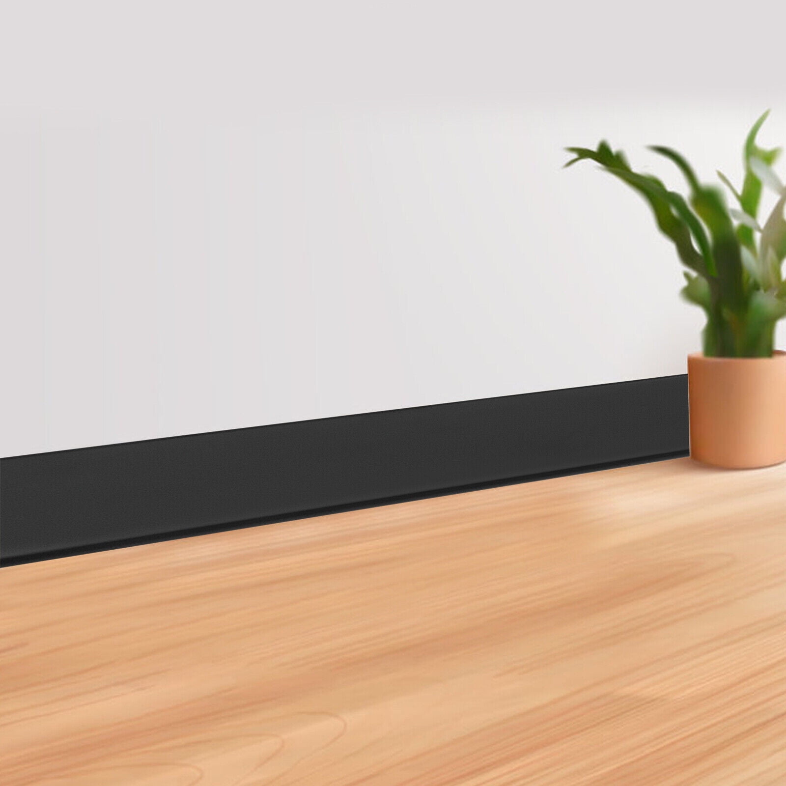 1 Roll Flexible PVC Wall Base Baseboard Molding Self Stick Wall Cover ...