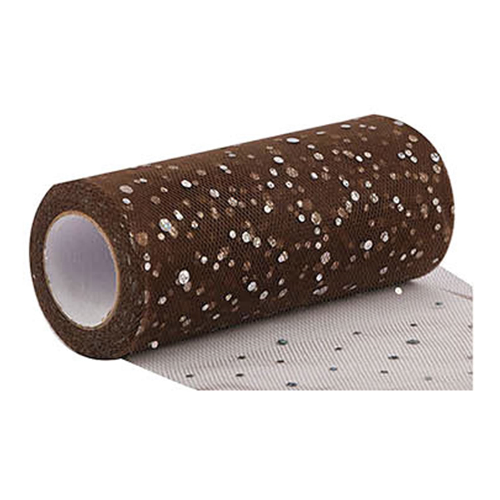 1 Roll Glitter Trimming Tulle Roll No Odor Net Yarn Wreath Decorations ...