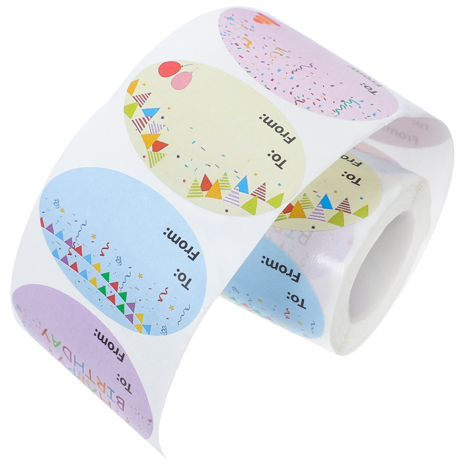 1 Roll Happy Birthday Stickers For Kids Holidays Stickers For Celebrate ...