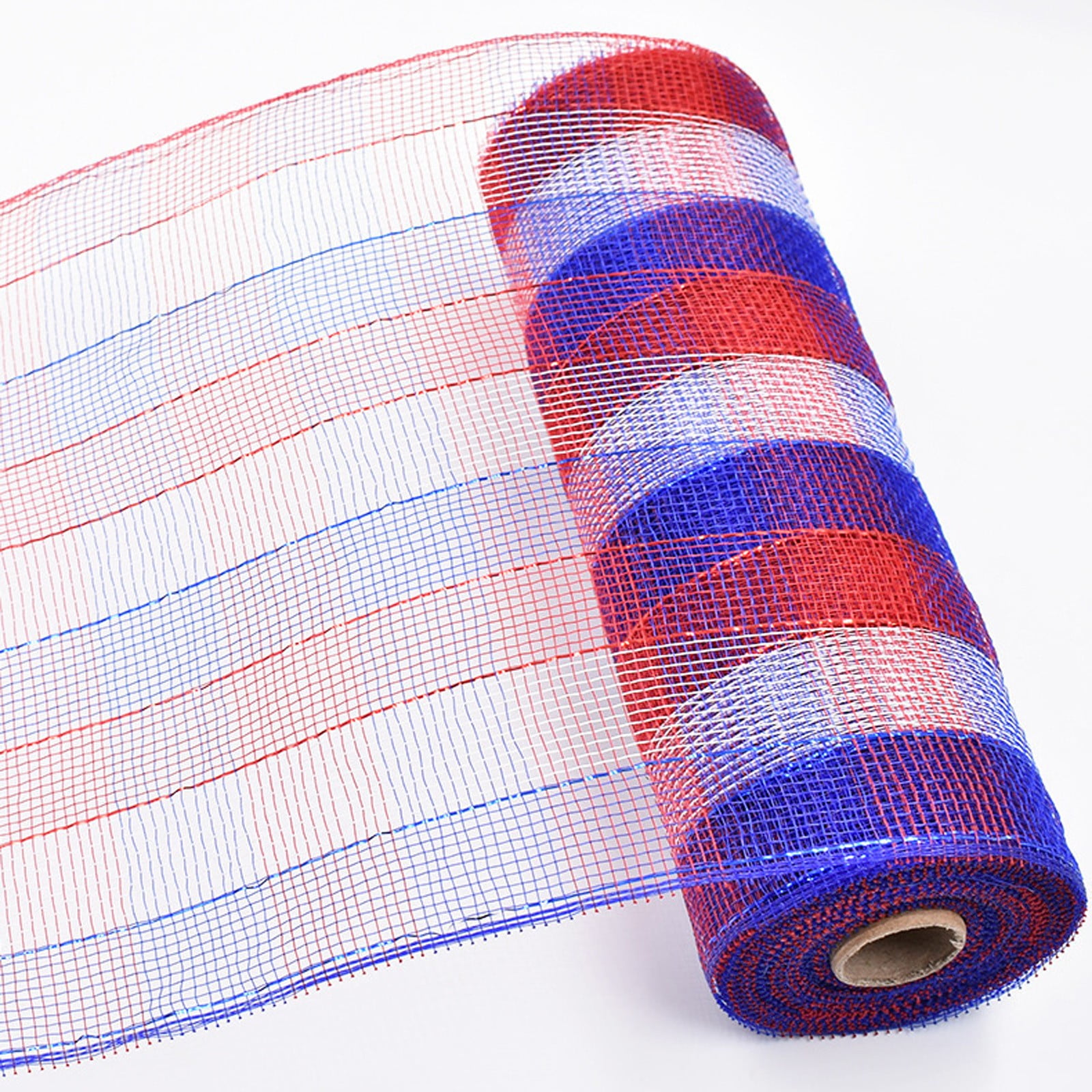 1 Roll Independence Day Wired Edge Ribbon 10 Inch x 30 feet 4th of July ...