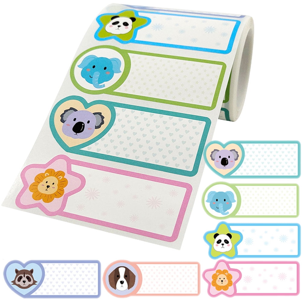1 Roll Kids Name Tag Stickers Labels Adhesive Tags Decals for School ...