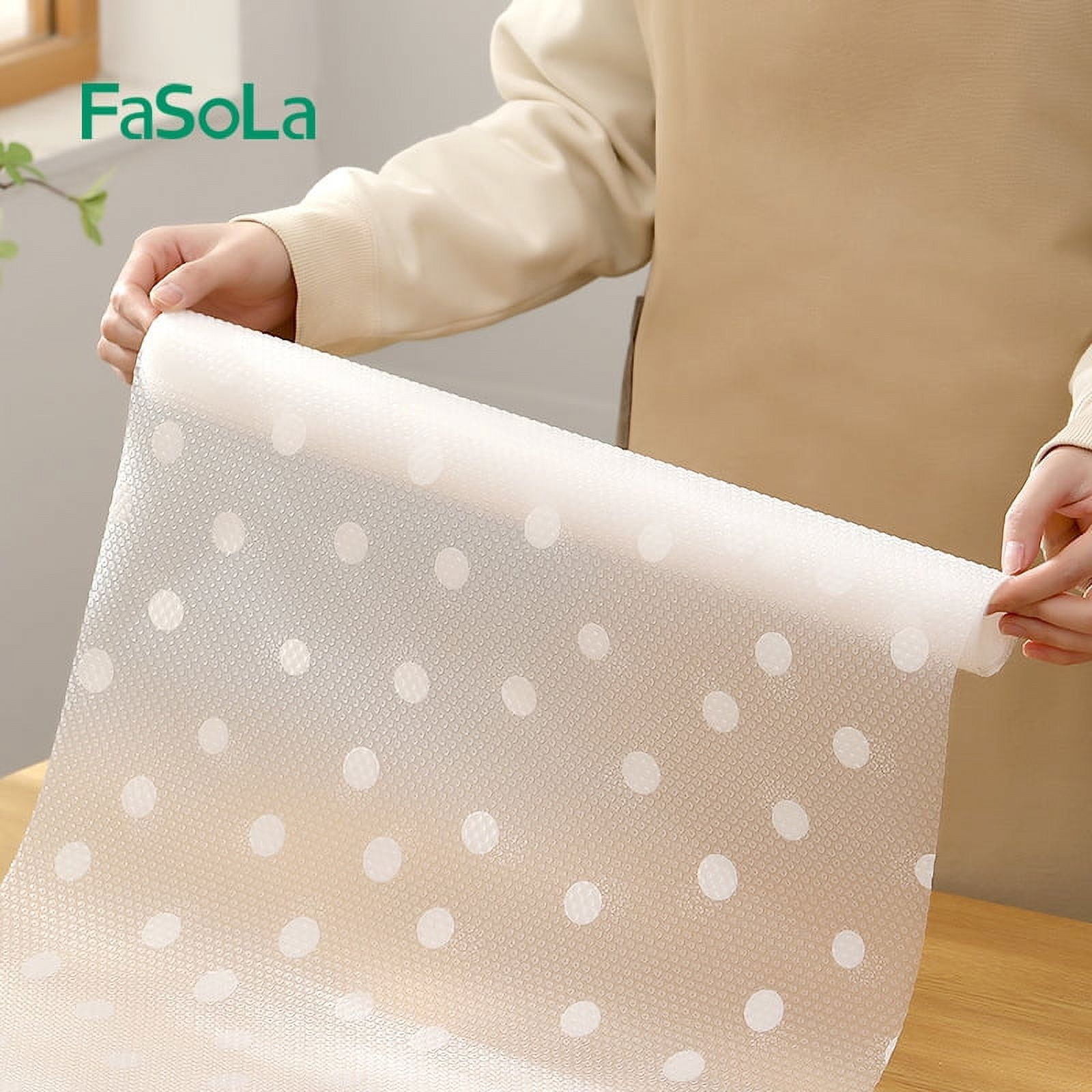 1 Roll Kitchen Cabinet Liner Drawer Lining Pad Oil-proof Shelf Liner ...