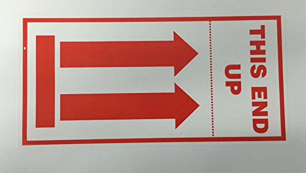1 Roll Large 4x8 This END UP Arrow Handle with Care Special Handling Shipping Pallet Stickers ...
