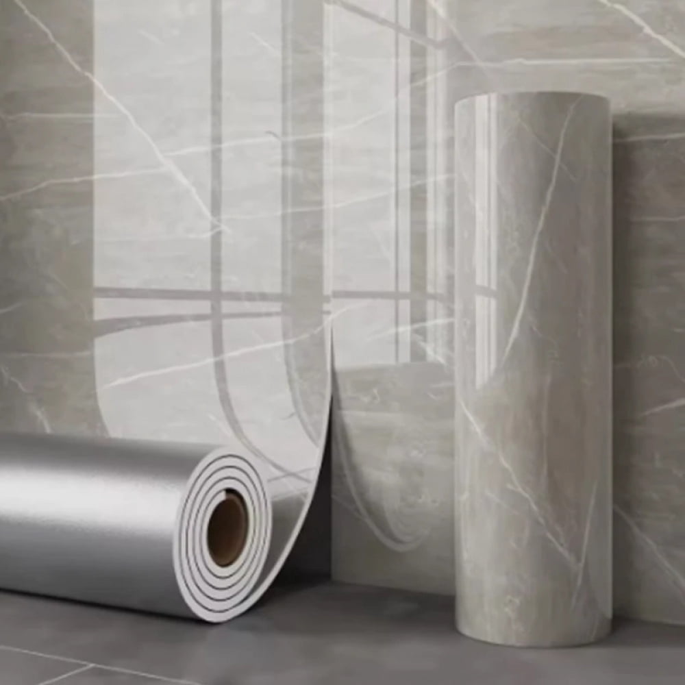 1 Roll Marble Thick Foam Imitation Tile Self-Adhesive Wallpaper Bedroom ...