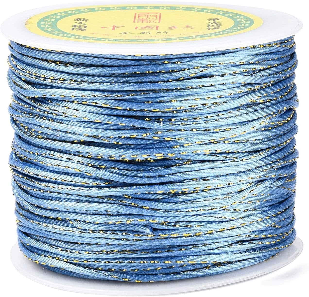 1 Roll Metallic Stain Beads String Cords Nylon Mouse Tail Cord Light ...