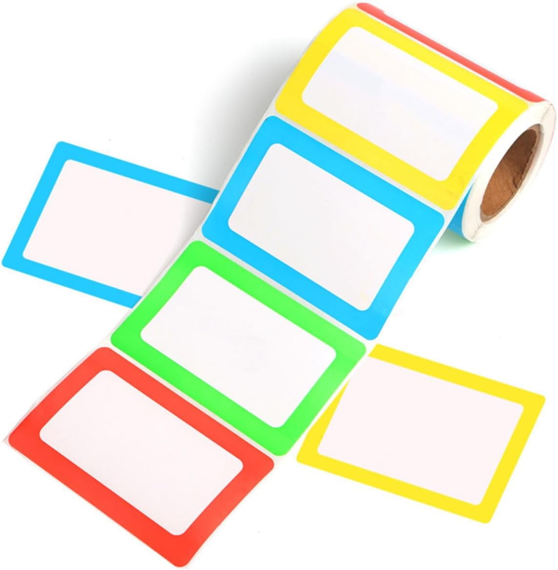 1 Roll Name Stickers Self-Adhesive Barcode Paper Price Stickers Markers ...
