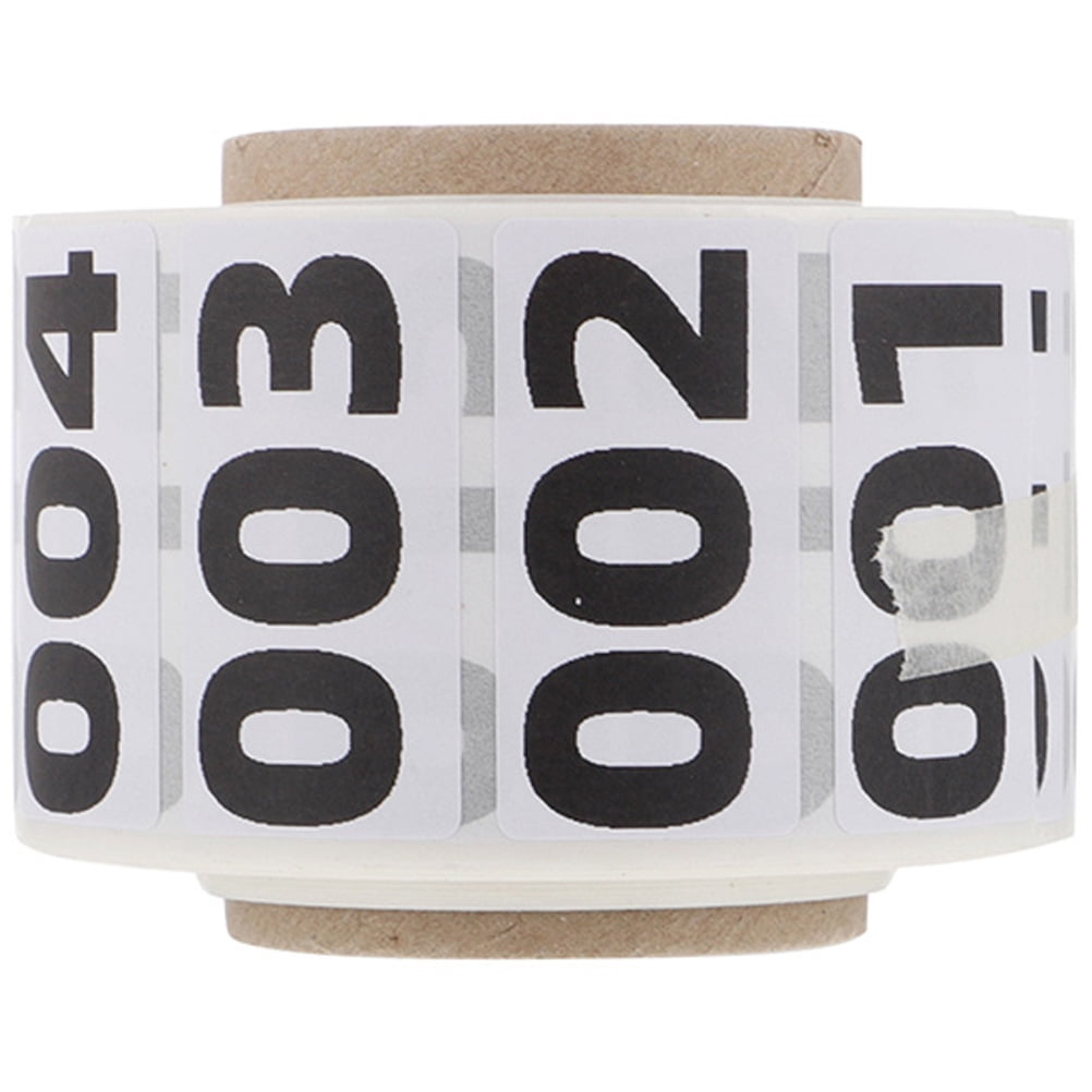 1 Roll Numbered Stickers Consecutive Numbers Decal Labels for Labeling ...