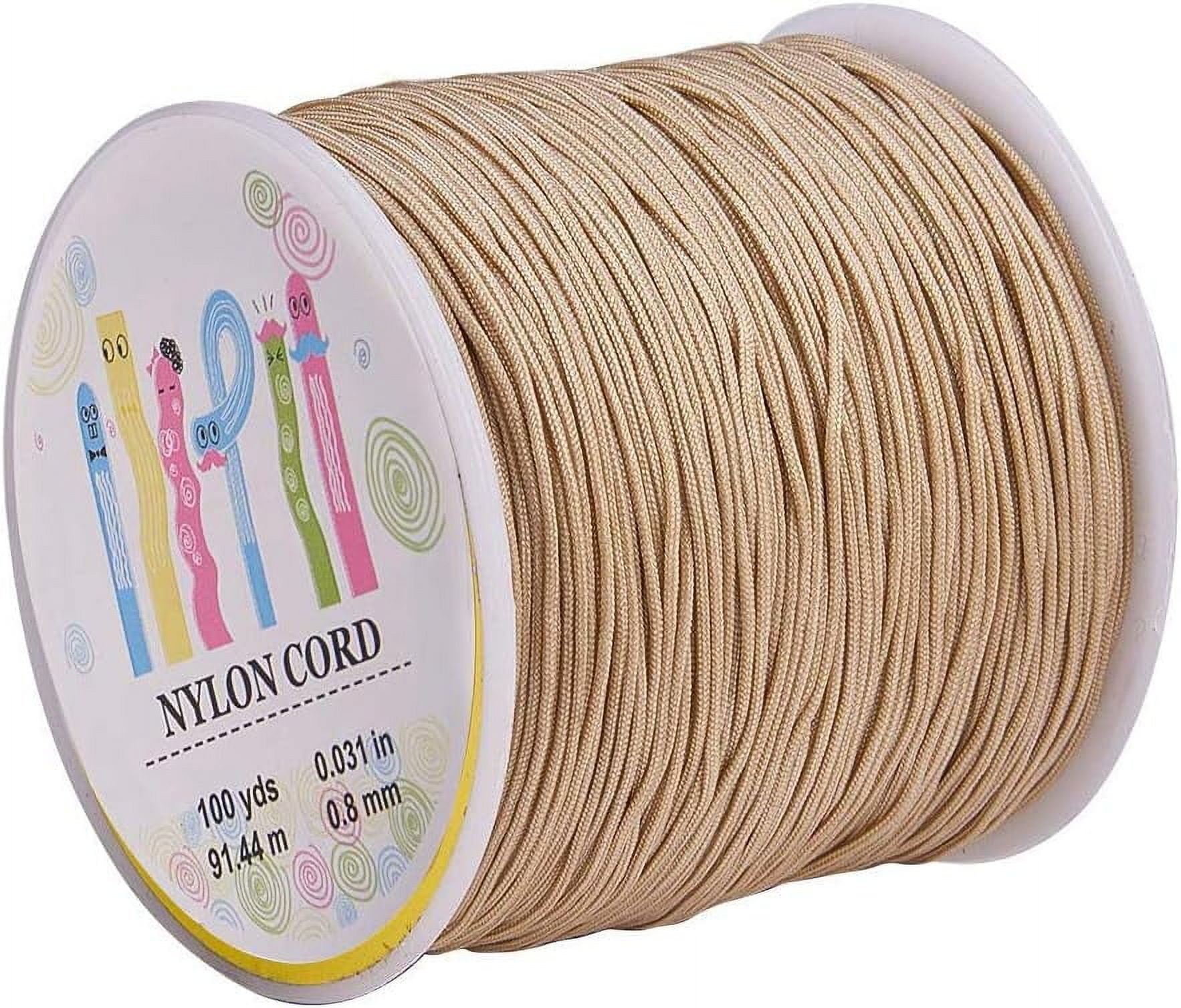1 Roll Nylon Thread BurlyWood 0.8mm 98.43yards/roll(90m/roll) - Walmart.com