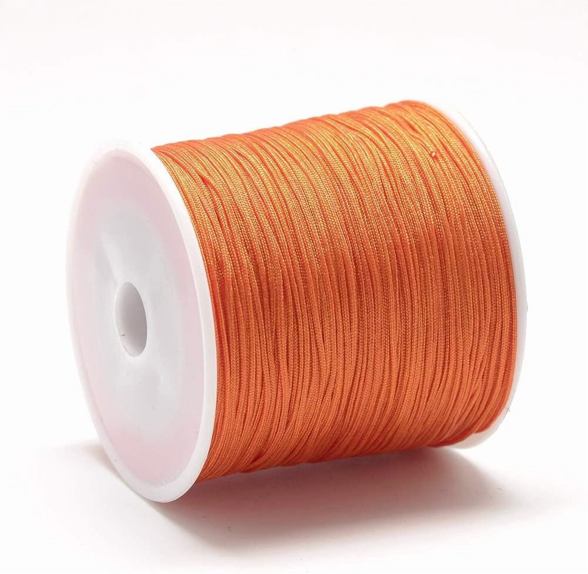 1 Roll Nylon Thread Chinese Knotting Cord Dark Orange 0.8mm 109.36 ...