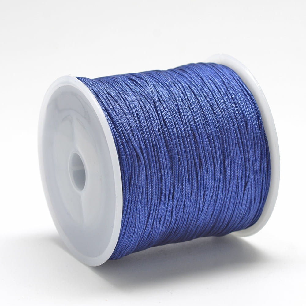 1 Roll Nylon Thread Chinese Knotting Cord Midnight Blue 0.4mm 174.98 ...