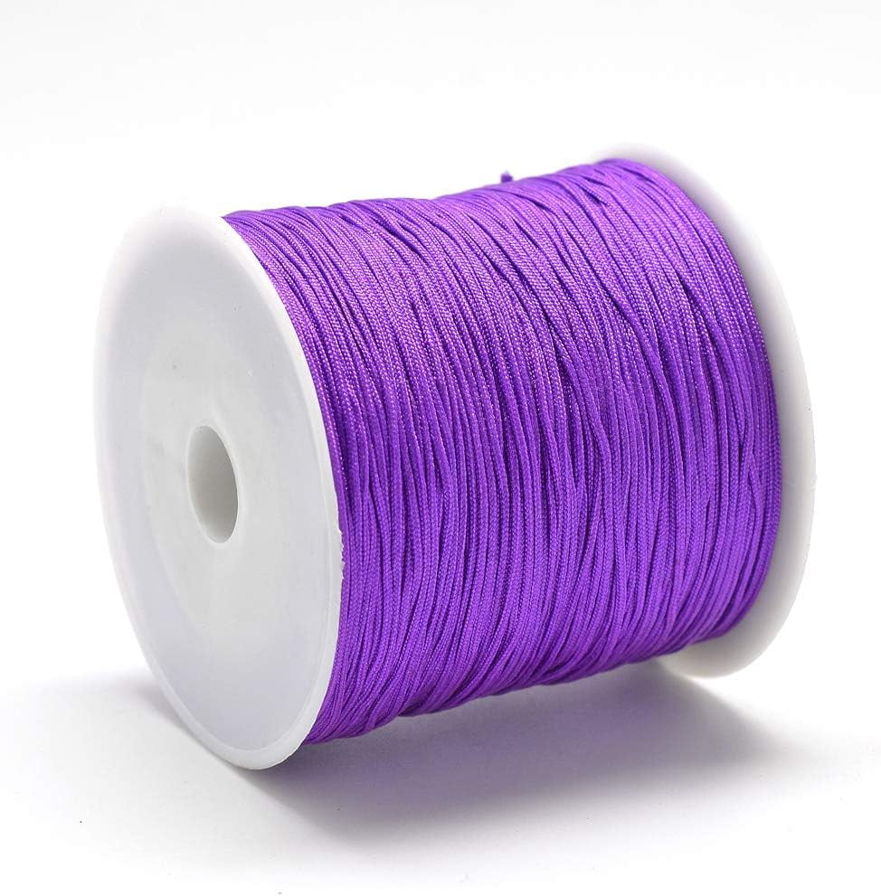 1 Roll Nylon Thread Chinese Knotting Cord Purple 0.8mm 109.36 Yards ...