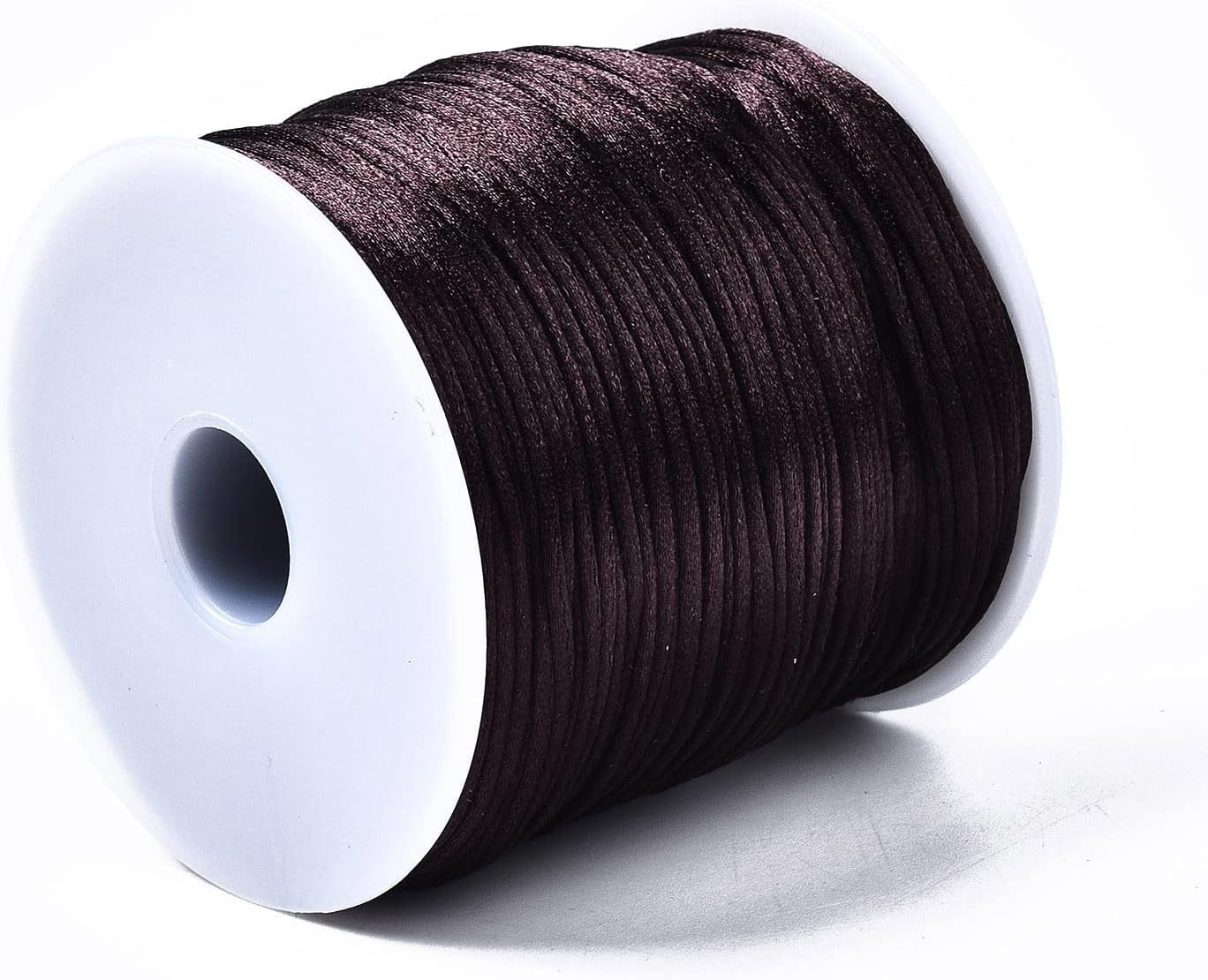 1 Roll Nylon Thread Rattail Satin Cord Coconut Brown 1mm 76.55 Yards ...
