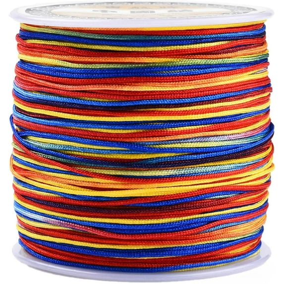 1 Roll Nylon Thread Segment Dyed Chinese Knotting Cord Nylon String for Beading Jewelry Making ...