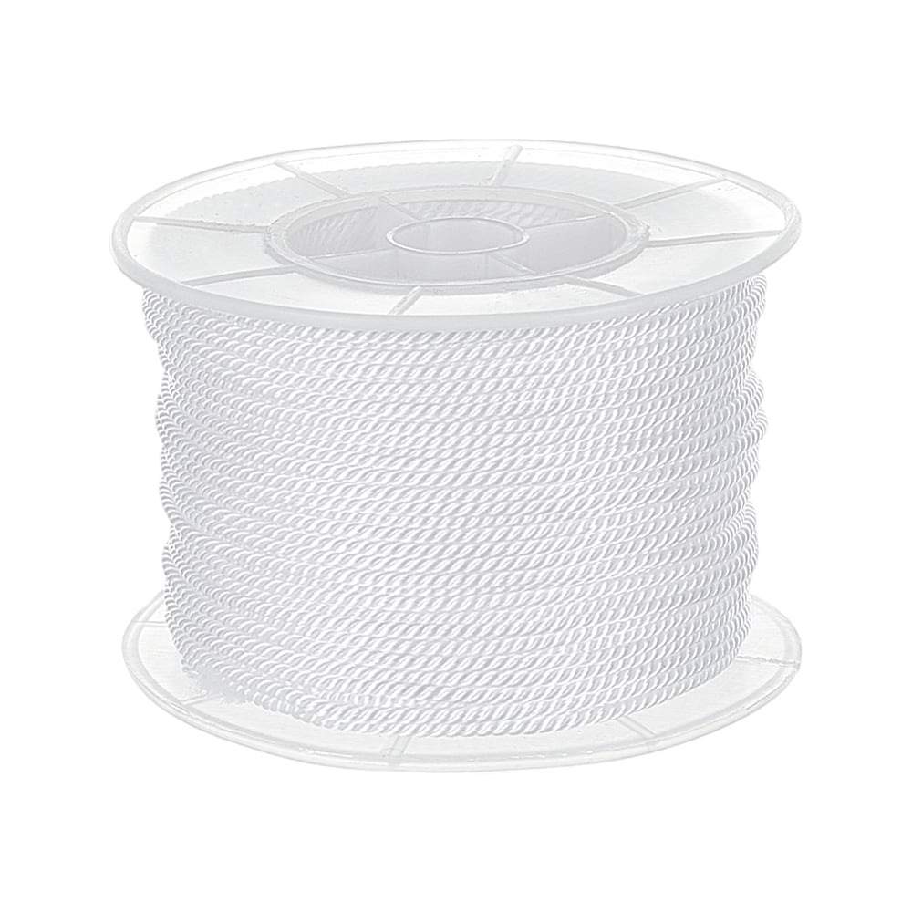 1 Roll Nylon Threads Cords/Twisted Cords White 1.5~2mm about 54.68 ...
