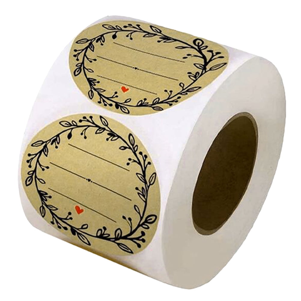 1 Roll Olive Branch Label Stickers Round Sealing Labels Baked Goods ...
